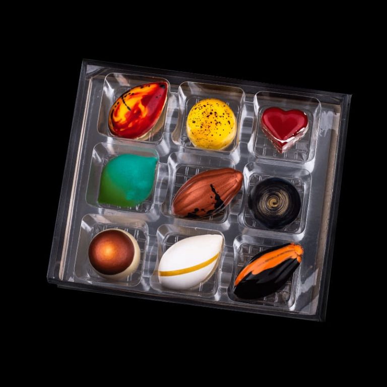 CAJA PERSONALIZADA DE 9 BOMBONES – MH Chocolate